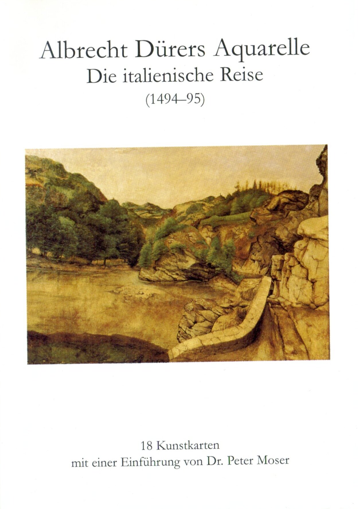 Набор "Альбрехт Дюрер. Акварели из итальянского путешествия. Albrecht Dürers Aquarelle, Die italienische Reise (1494-95)". 18 художественных открыток