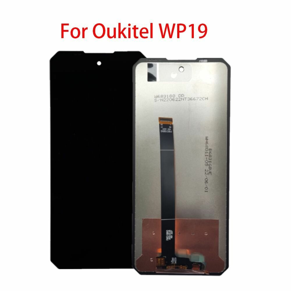 Дисплей для Oukitel WP19 Дисплей для в сборе с тачскрином Чёрный