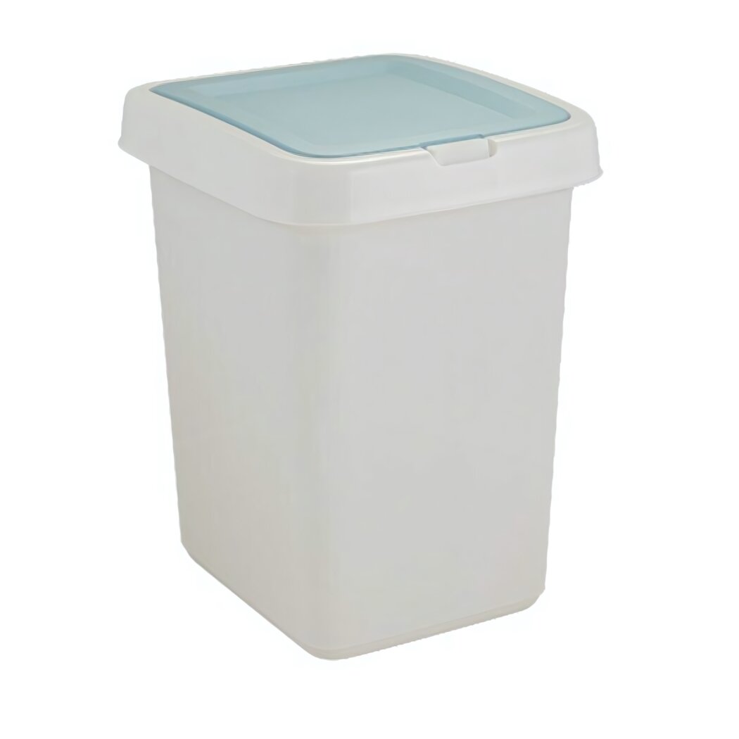 Контейнер для мусора «Step» с крышкой Push to Open, 25л, белый, пластик