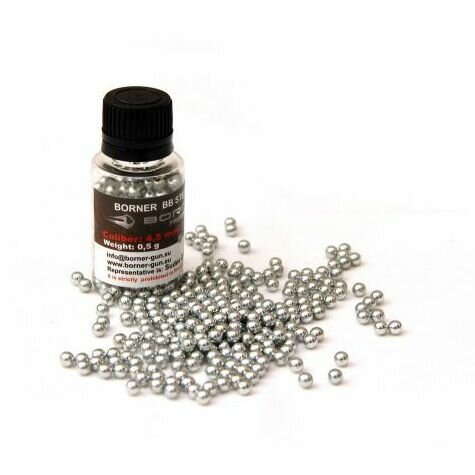 Шарики стальные для пневматики 4,5 мм BORNER 250 штук