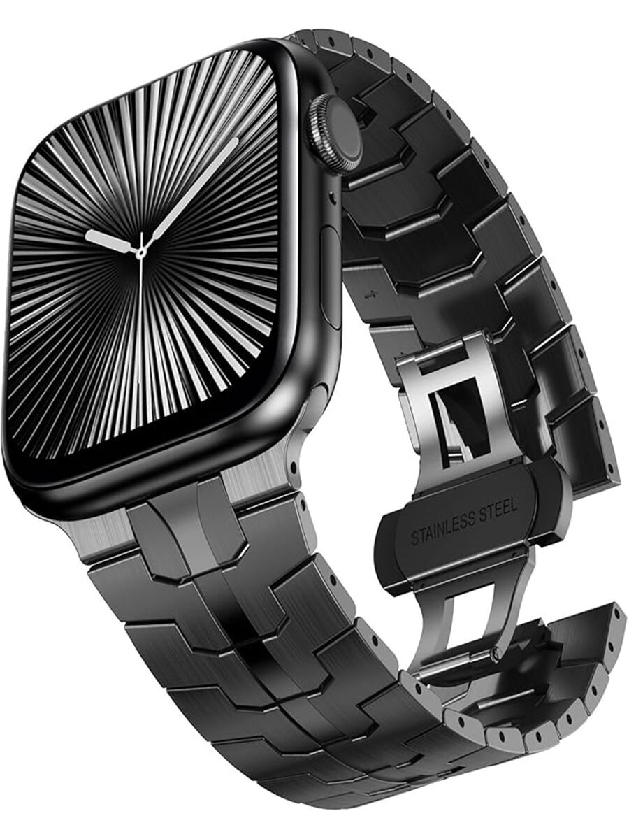 Ремешок из нержавеющей стали для Apple Watch Ultra Band 49мм 45мм 44мм 42мм iWatch Series 10 9 8 7 SE 6 5 4 3 2 1, металл, Apple Watch 45 мм, Apple Watch 44 мм, Apple Watch SE 44 мм