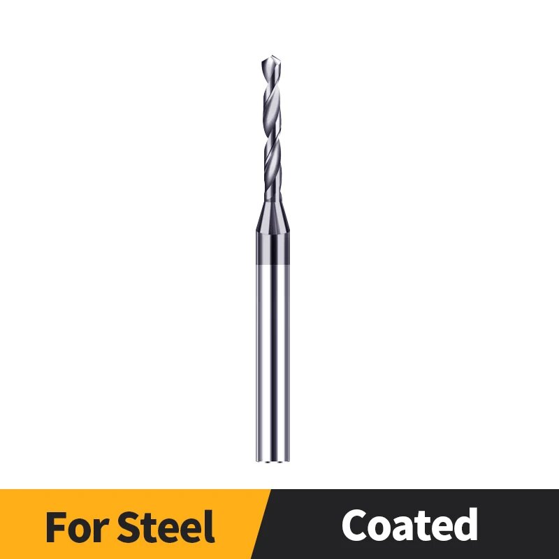 Сверло спиральное микрокарбидное 3 мм 0.6mm, Coated