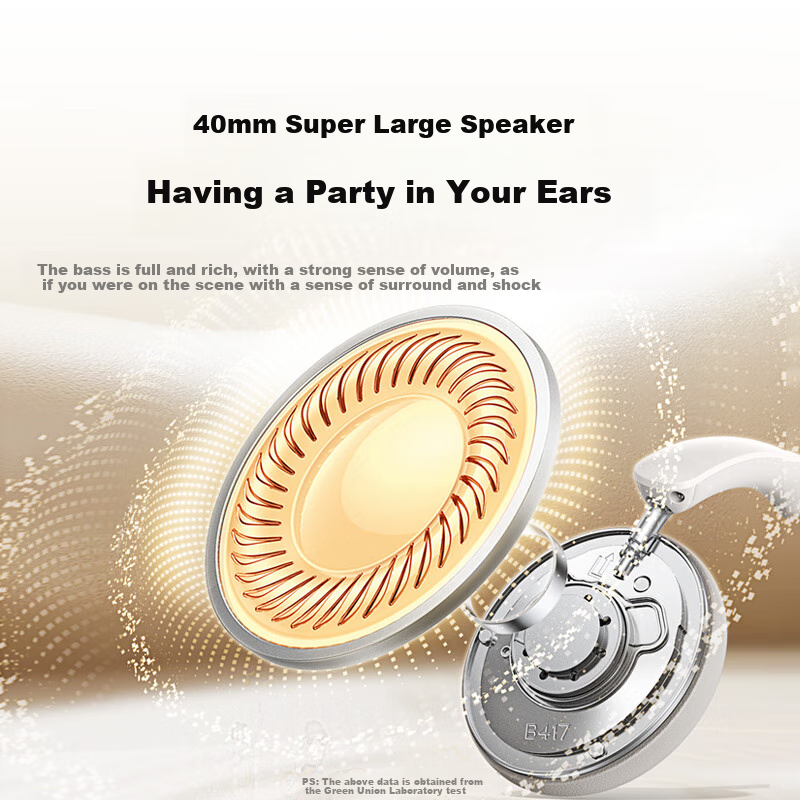 UGREEN HiTune Max2 Wireless Bluetooth Headphones with 80 Hours Long Battery Life, Headset for Music, Gaming, and Calls, Compatible with Apple, Huawei, Xiaomi