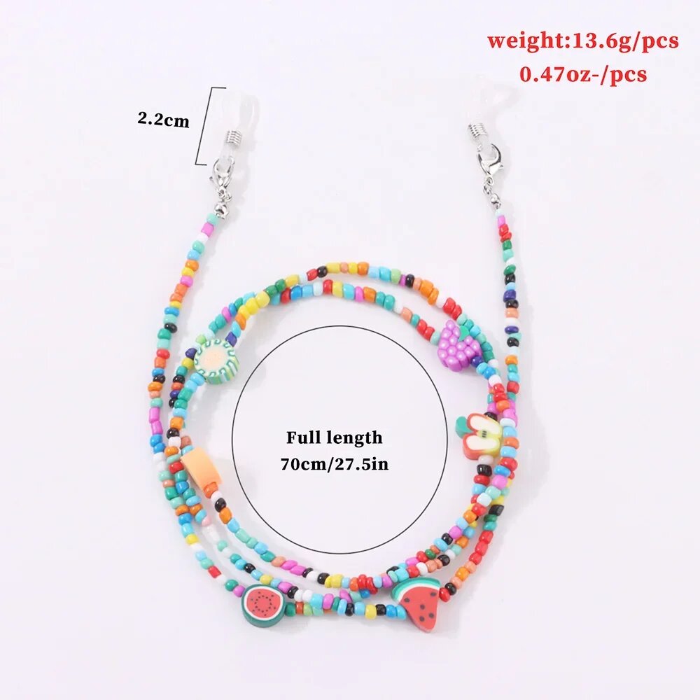 Цепочка для очков с бусинами Fruit shape