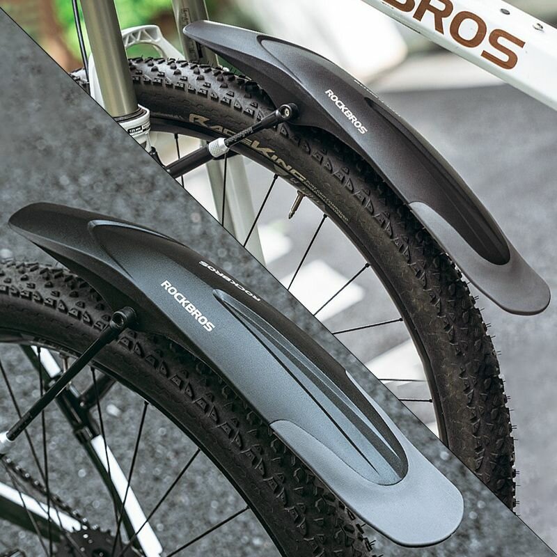 Велосипедные крылья для горных велосипедов 26-29 дюймов, регулируемые передние и задние крылья, защита от грязи и воды, прочный комплект с быстрой установкой