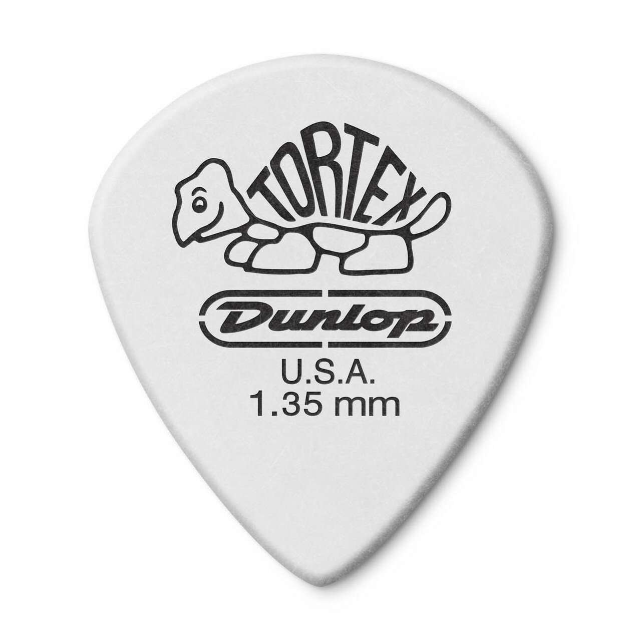 Dunlop 478P1.35 Tortex White Jazz III Медиаторы 12 штук, толщина 1,35мм.