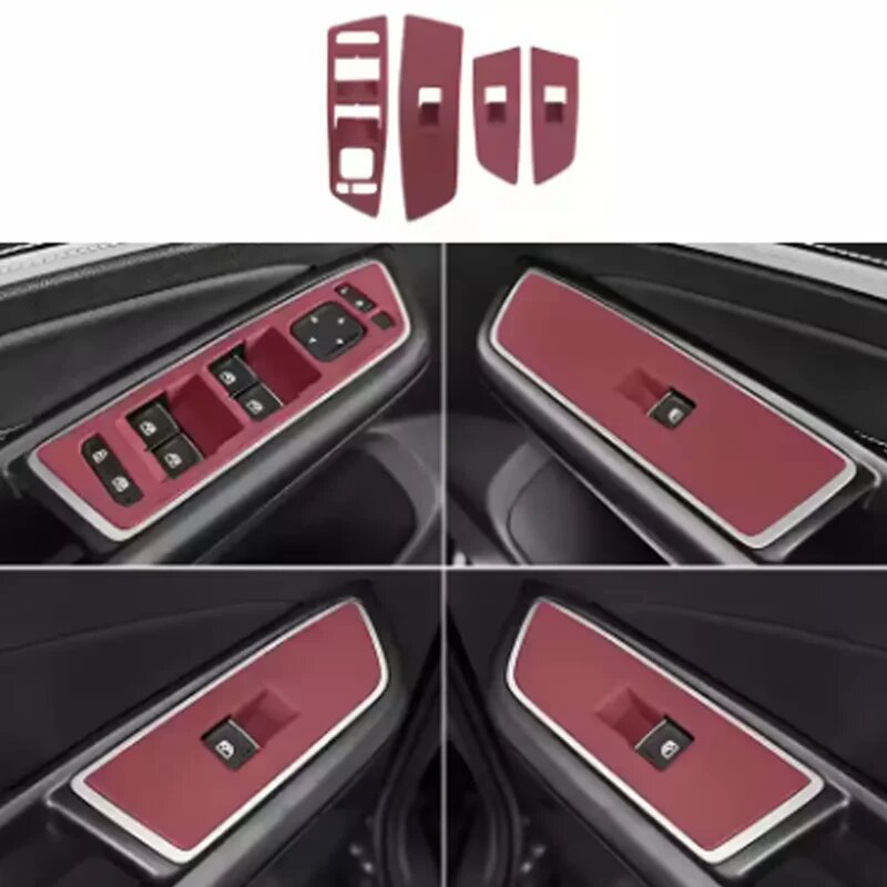 Для Volkswagen VW Jetta VS5 VS7 2023 2024 2025 автомобильный центр управления, панель переключения передач, защитная накладка, силиконовая крышка для подъема окна белый