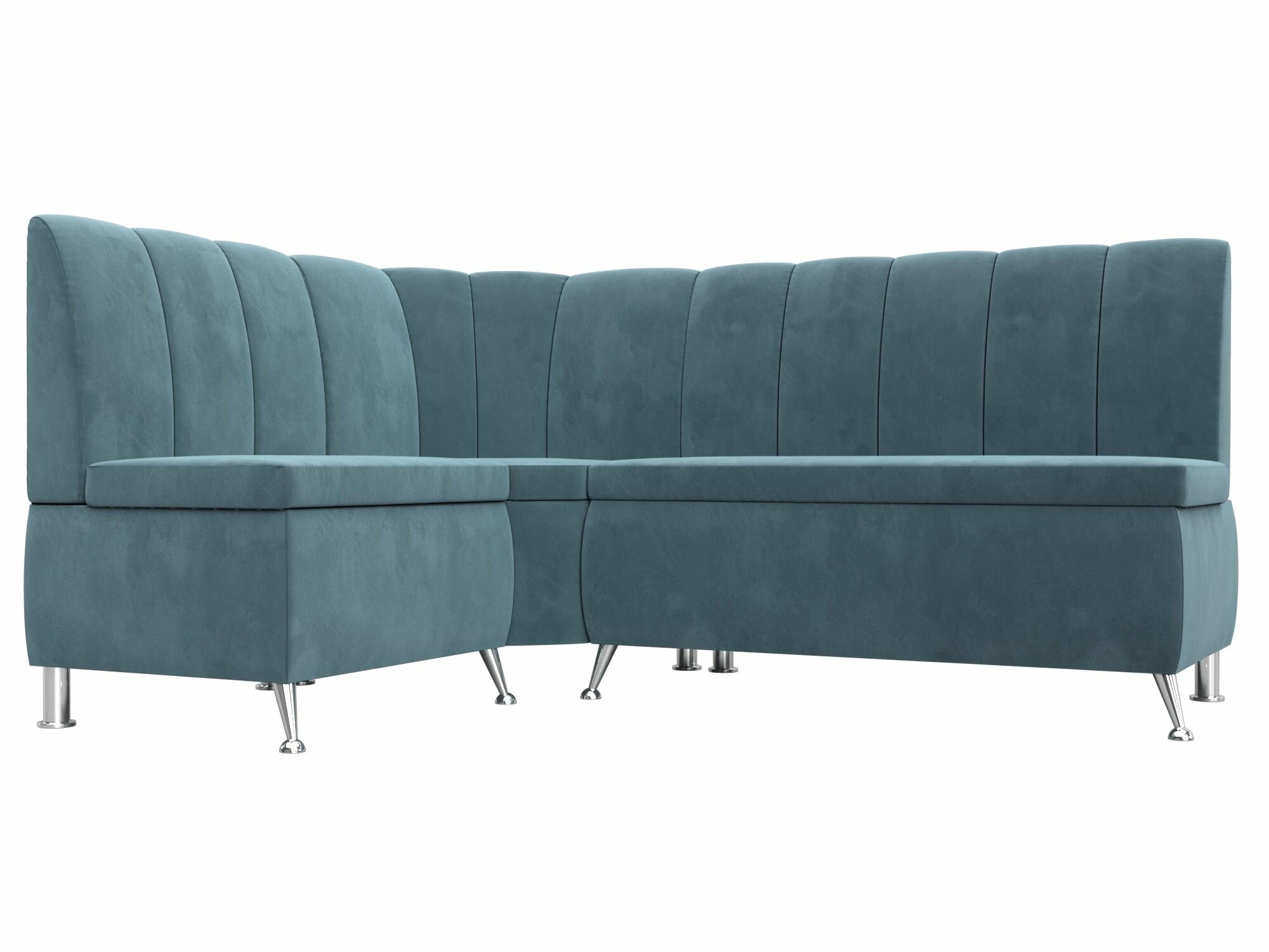 Диван кухонный угловой Кантри левый угол, велюр, Хит Диванов