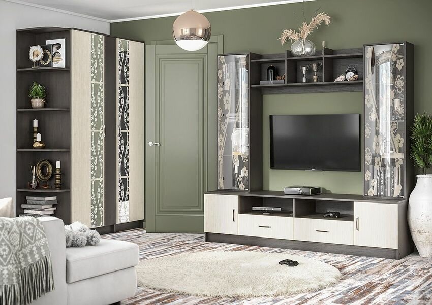 Марта-15 дуб белфорд/венге (2 вариант) (Интерьер-Центр)