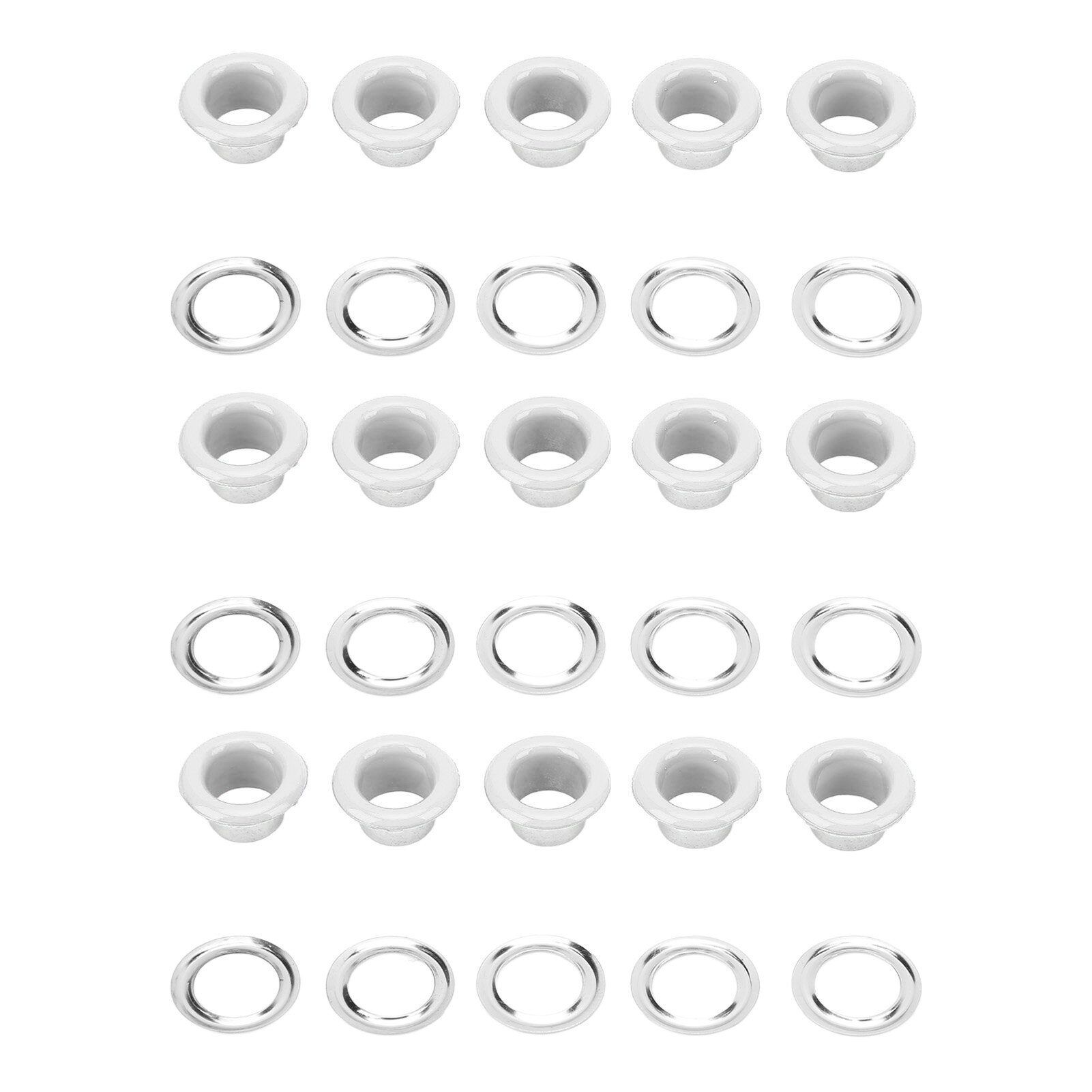 500 комплектов, 8 мм, комплект люверсов с люверсами, защита от ржавчины, металлические кожаные люверсы, комплект люверсов, набор инструментов для ремонта, украшения, белый цвет