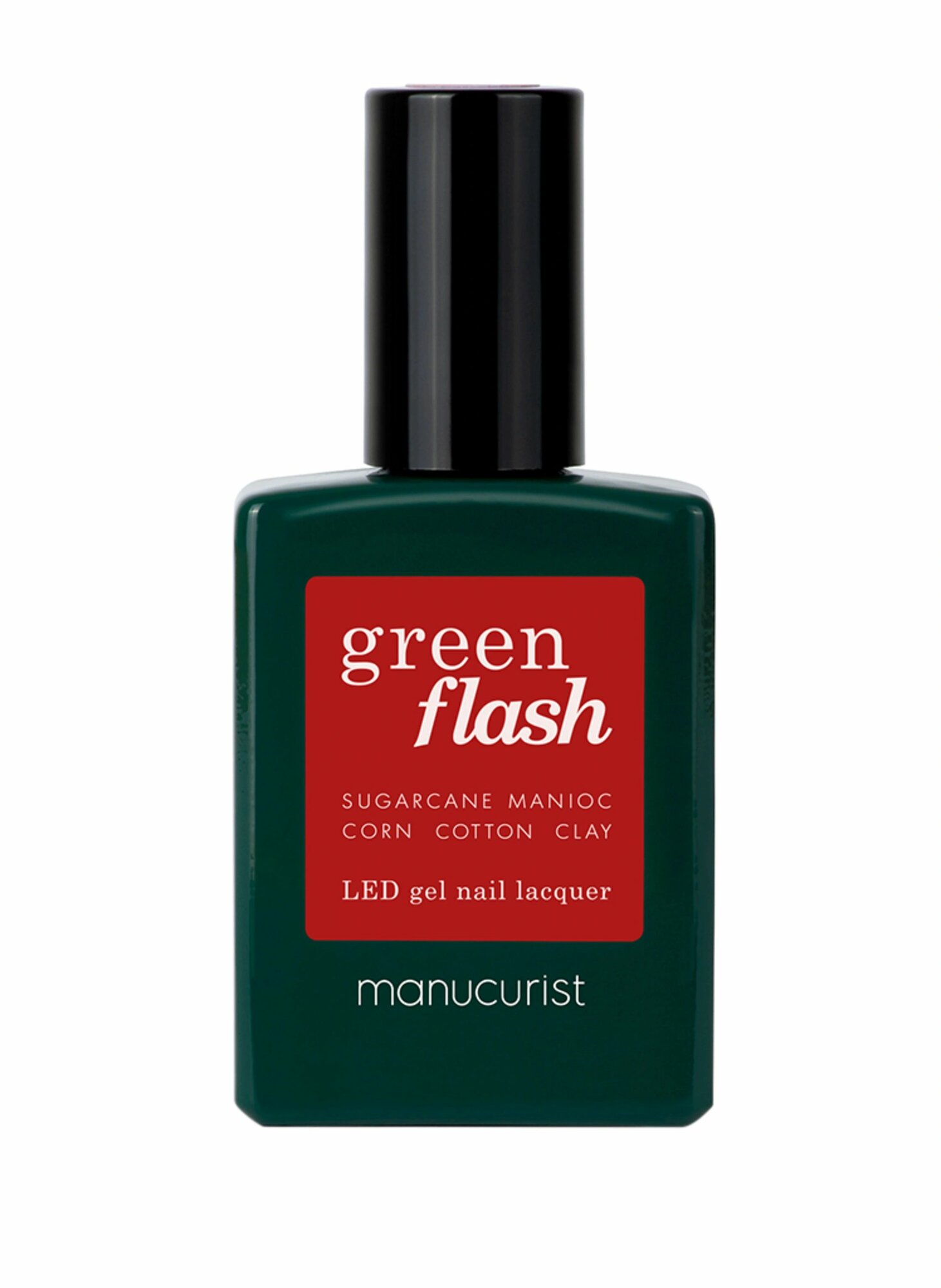 Manucurist Лак для ногтей GREEN FLASH - LED NAIL LACQUER red cherry