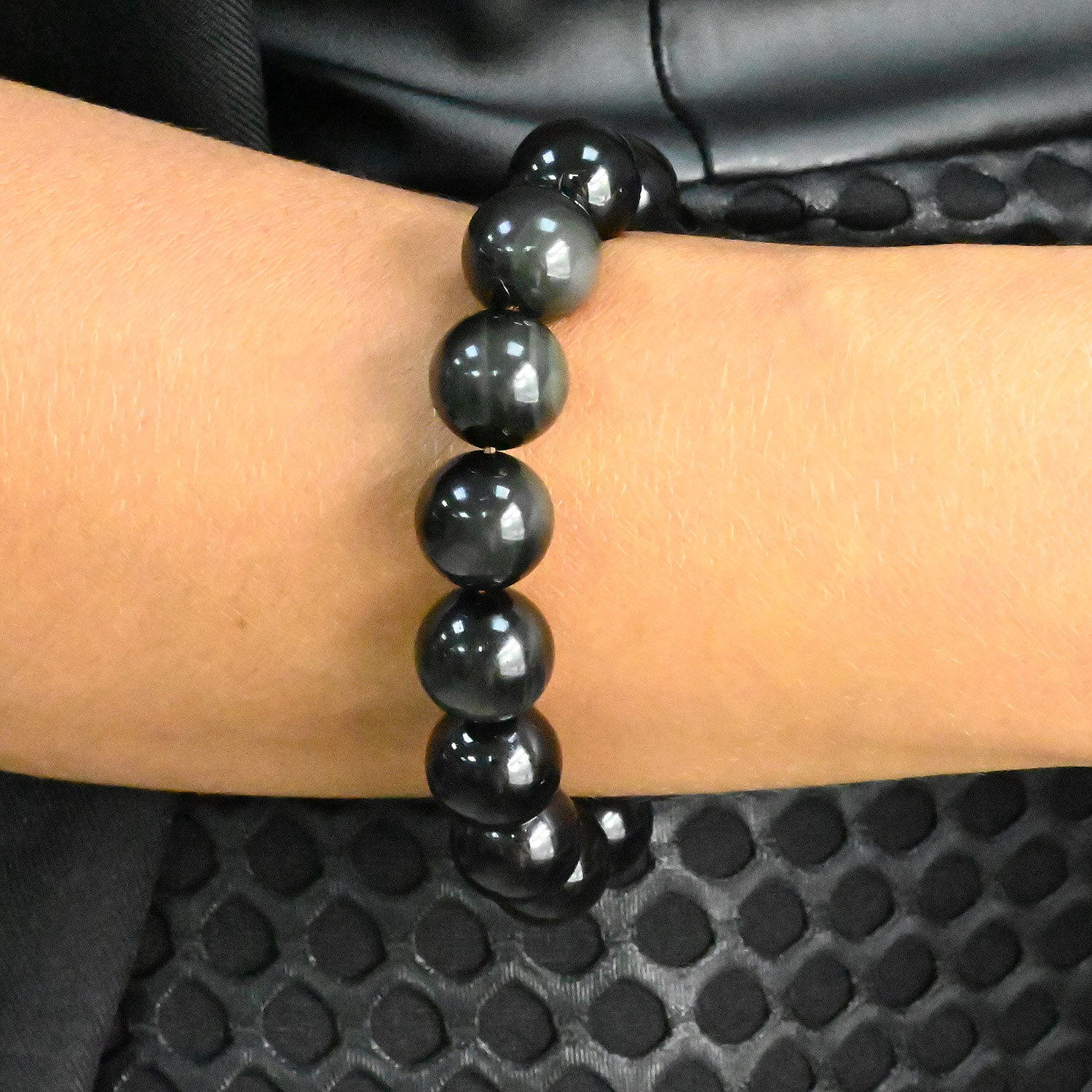 Браслет, обсидиан