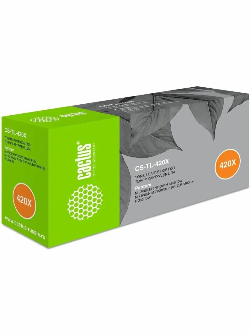 Картридж лазерный Cactus CS-TL-420X TL-420X черный (6000стр.)