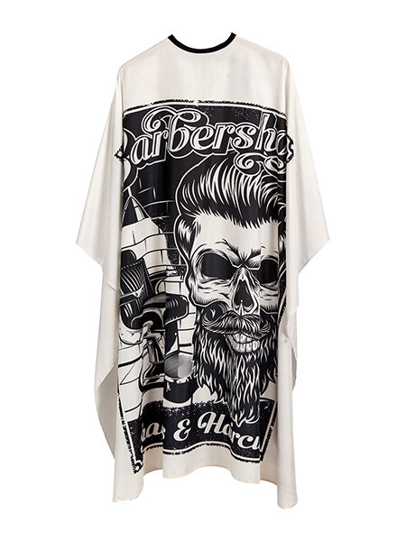 Накидка парикмахерская 140х160см Barber Skull