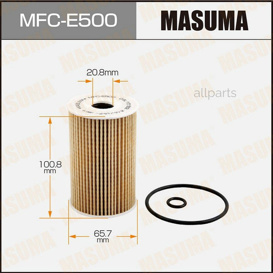 MASUMA MFC-E500 Фильтр масляный AUDI A3, A4, A6, SKODA OCTAVIA, SUPERB, VW GOLF, PASSAT 1.6-2.0 08 -