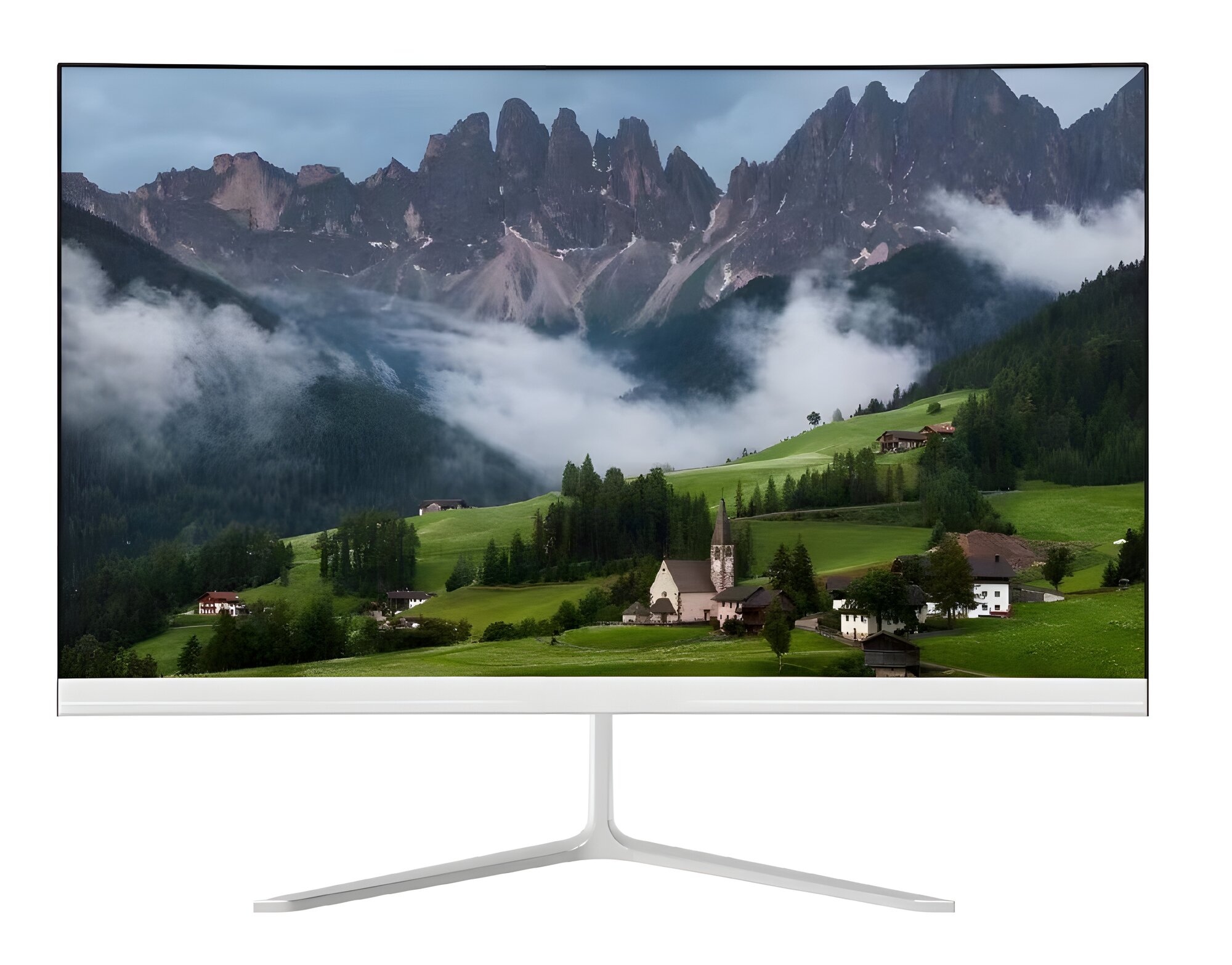 Монитор Robinson 24" с LED подсветкой, разрешение 1920x1080, IPS матрица, белый