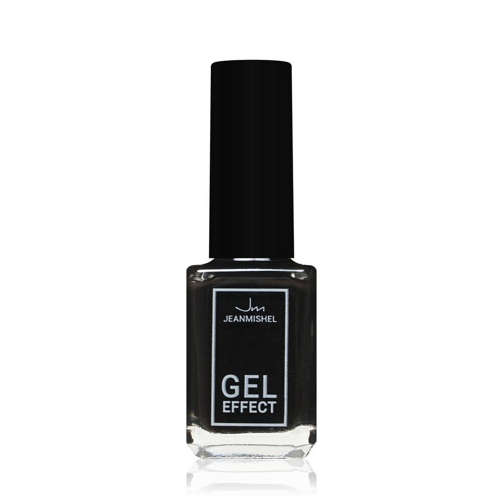 Лак для ногтей JEANMISHEL 199 Gel Effect черный матовый, с эффектом геля