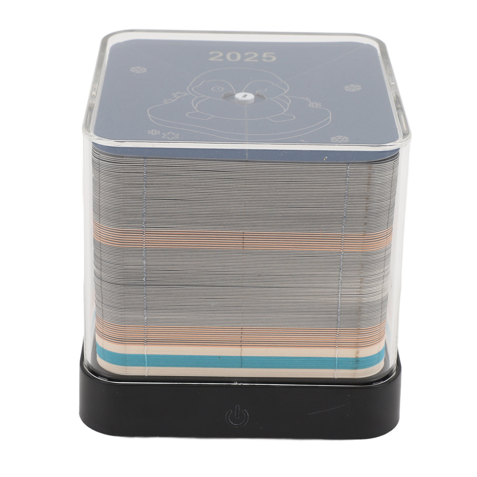 3D календарь-блокнот 2025 с подсветкой декоративный блокнот для заметок в стиле papercraft