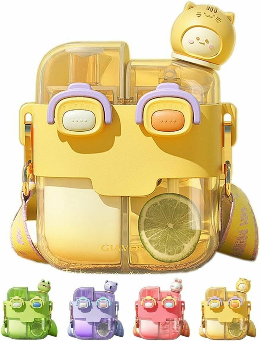 Бутылка для воды 530 мл. Детская бутылочка для воды с трубочкой. Поильник детский непроливайка