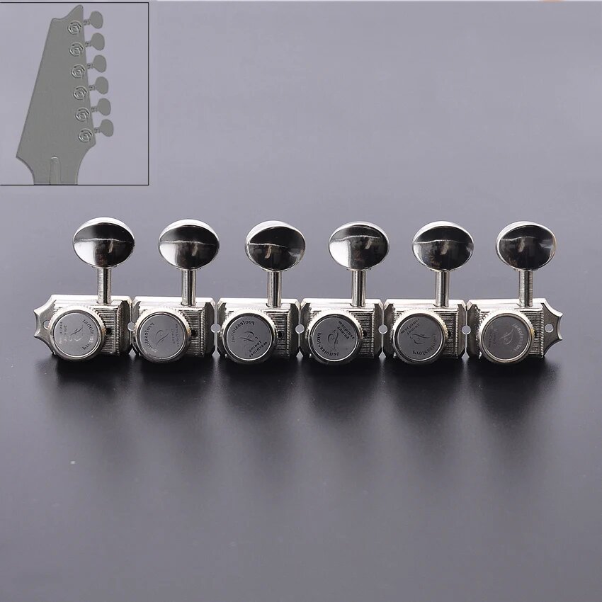 Комплект гитарных тюнеров GuitarFamily Nickel L6