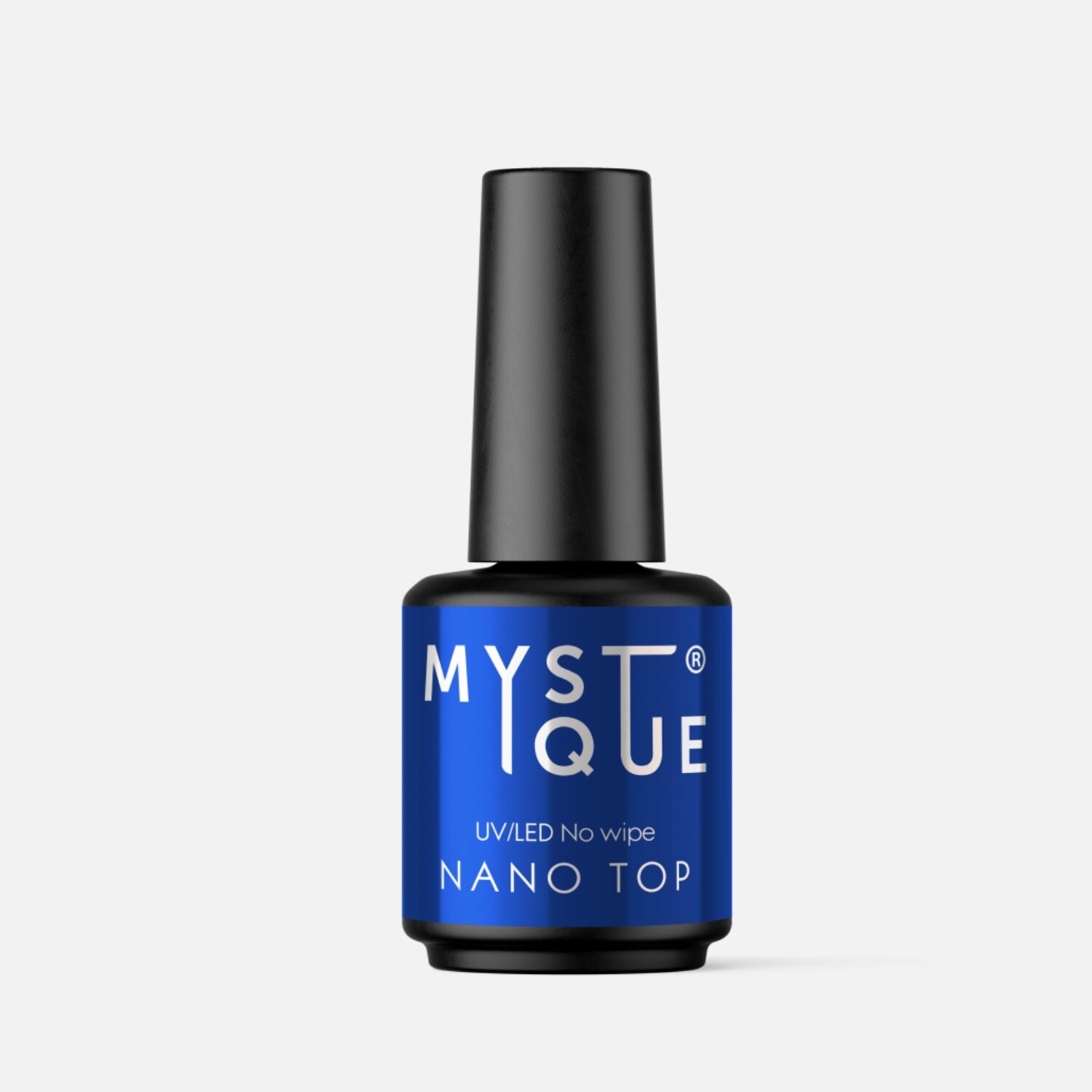 Топ для гель-лака без липкого слоя Mystique Nano Top 15 мл прозрачный без эффектов