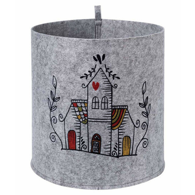 Корзина для хранения eva HOME Дом цветной 300х300х300мм 18л