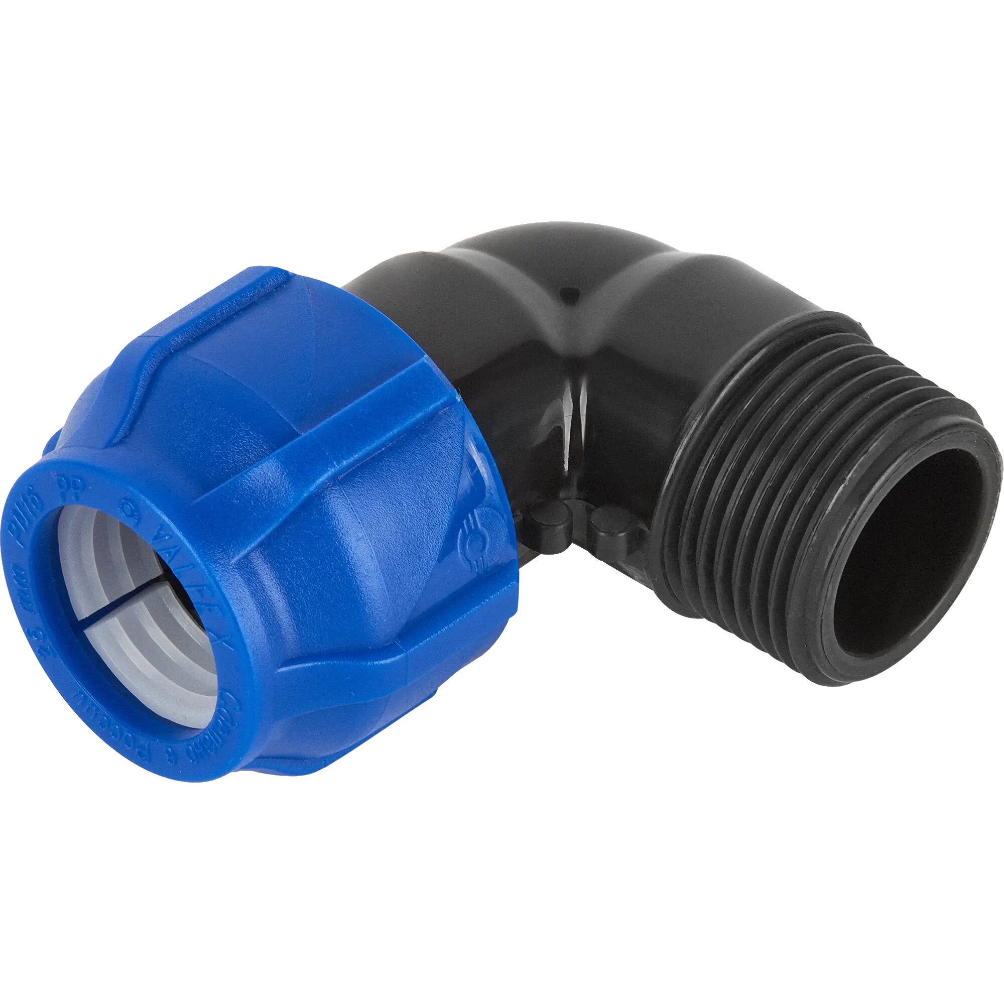 Отвод 90° Valfex 1" x 25 мм НР полипропилен для трубопроводной системы для бытовых сетей