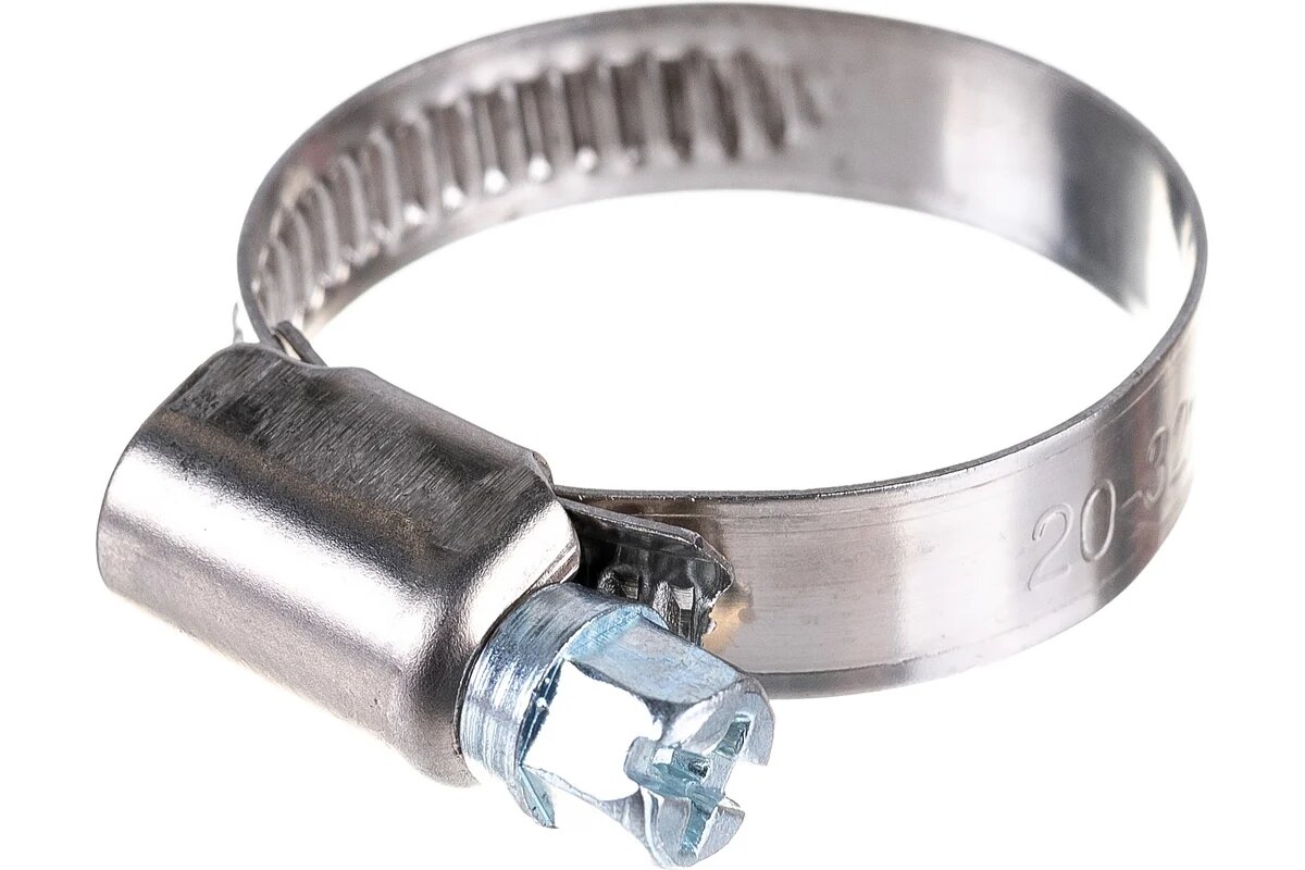Европартнер универсальный хомут 20-32 мм из нержавеющей стали 1 шт для крепления шлангов