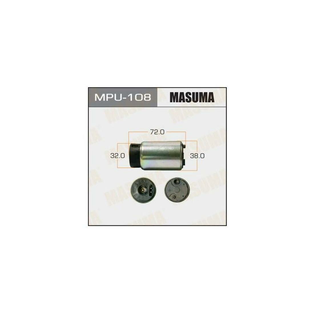 Мотор насоса топливного для автомобилей Masuma MPU108, в упаковке 1 шт.