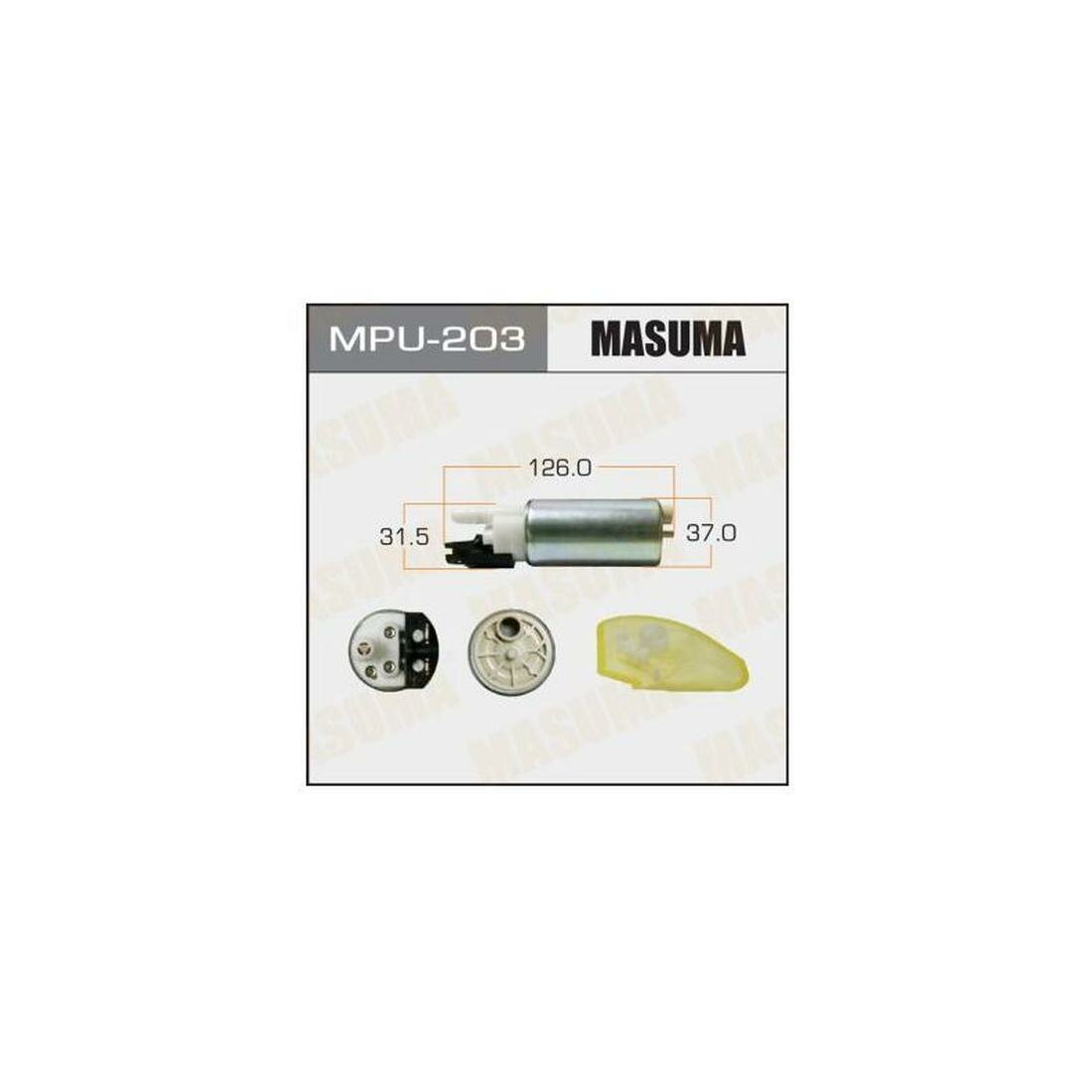 Мотор насоса топливного для автомобилей Masuma MPU203, в упаковке 1 шт.