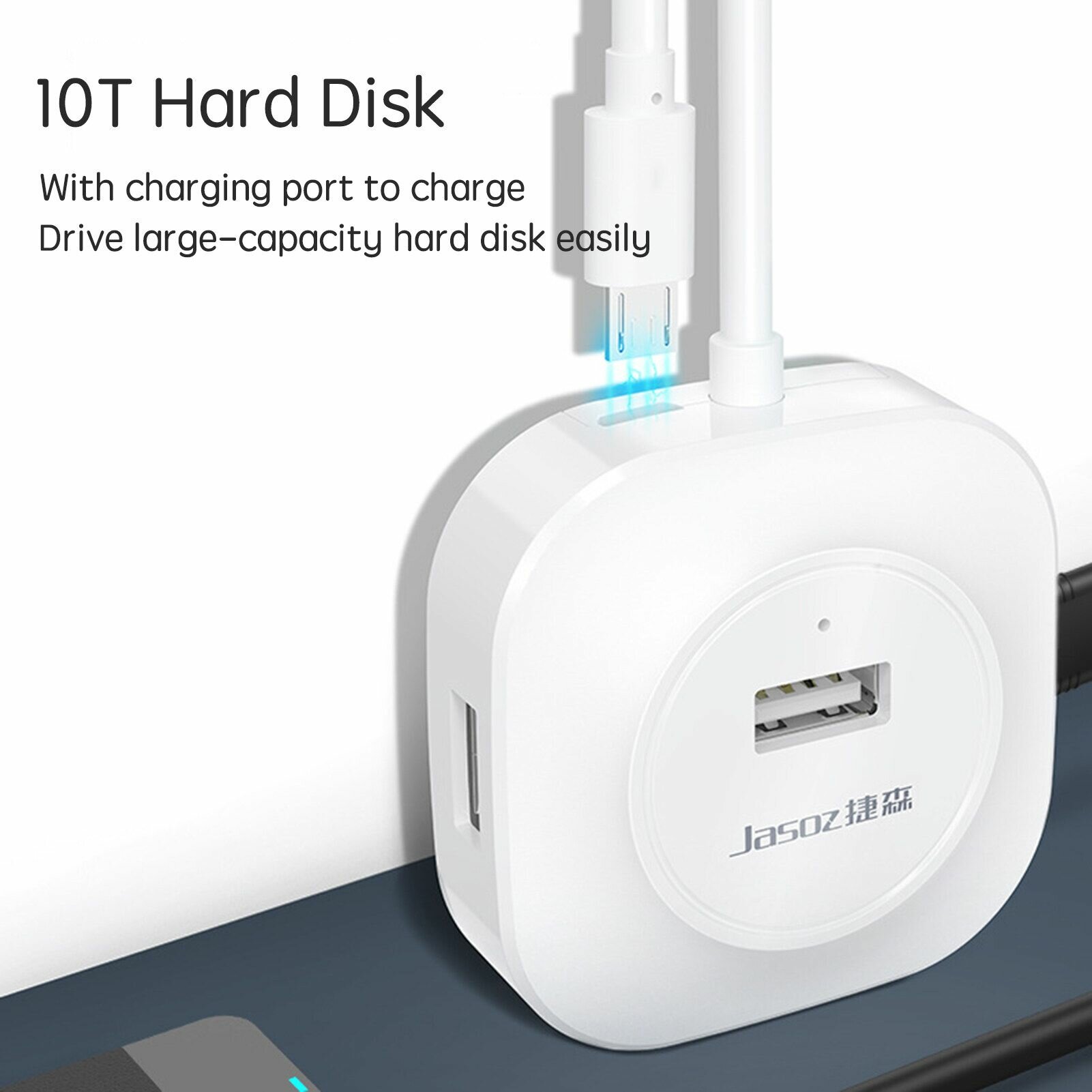 Высокоскоростной 4-портовый концентратор USB2.0 (белый, 1,2 м)