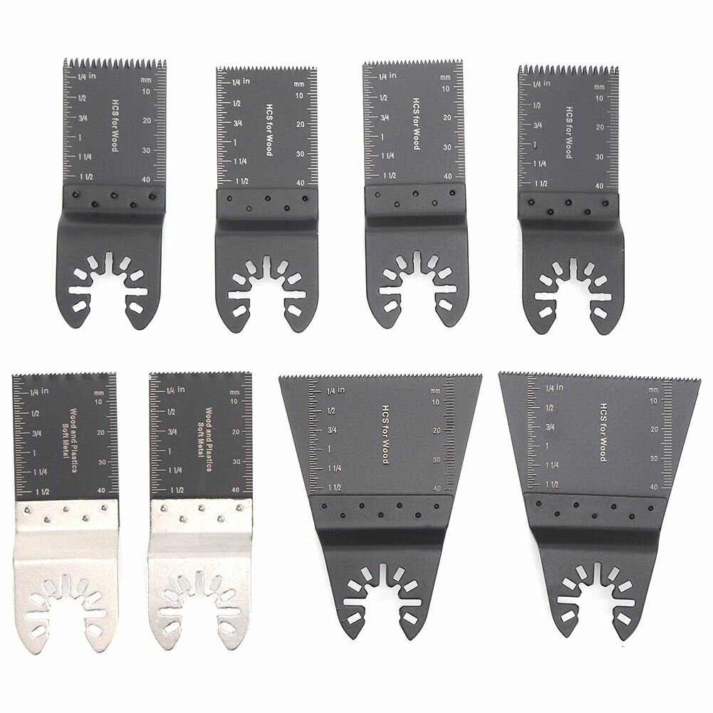 Универсальные пилы из высокоуглеродистой стали, 8 шт, осциллирующие аксессуары для мультитулов