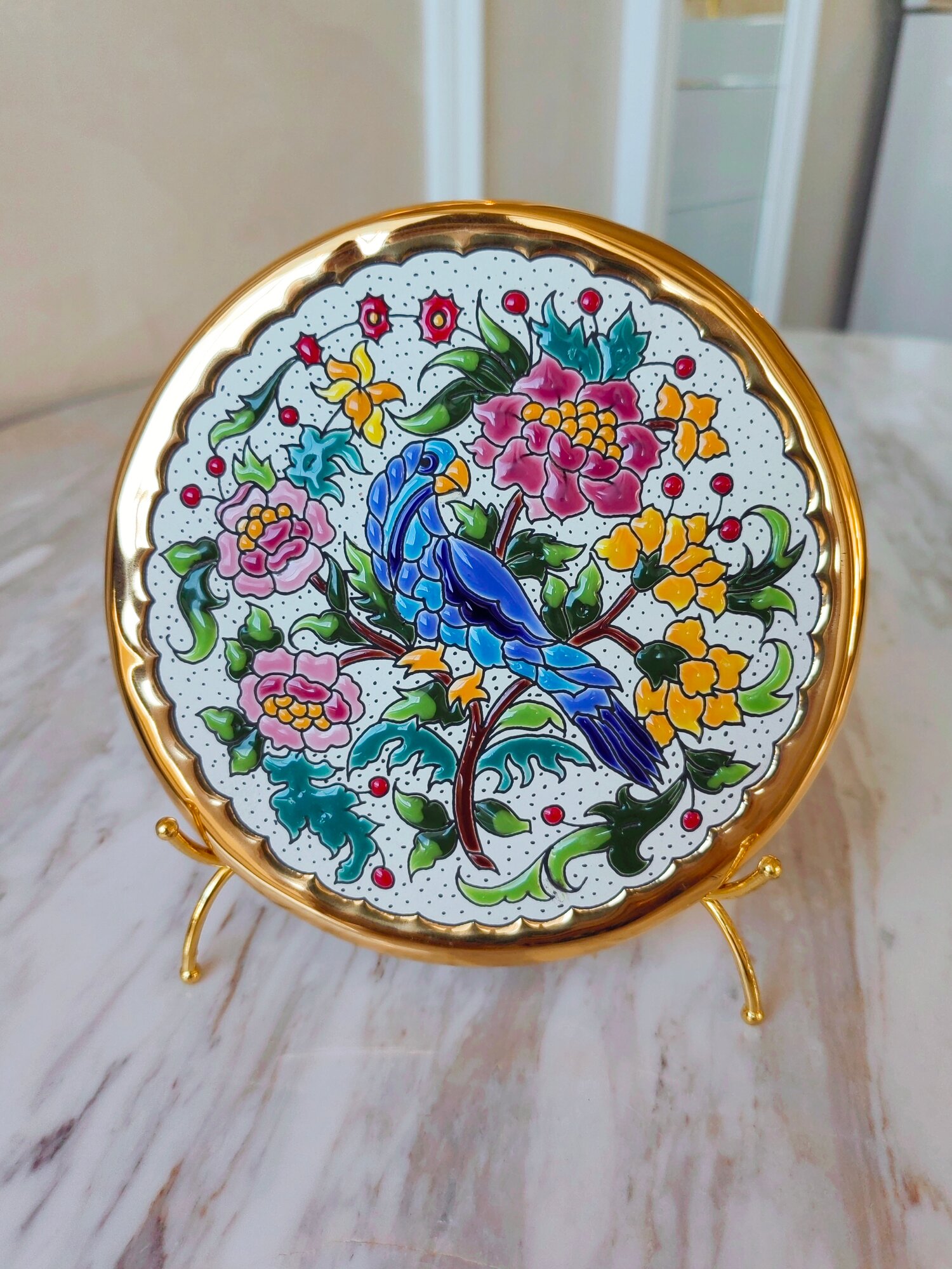 Тарелка декоративная Artecer диаметр 14 см ручная работа испанских мастеров