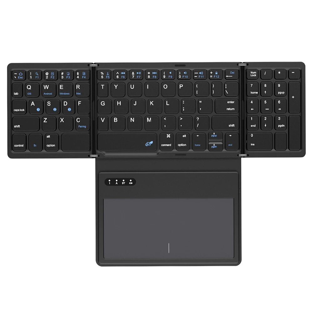 BOW Складная Bluetooth-клавиатура с тачпадом, English layout