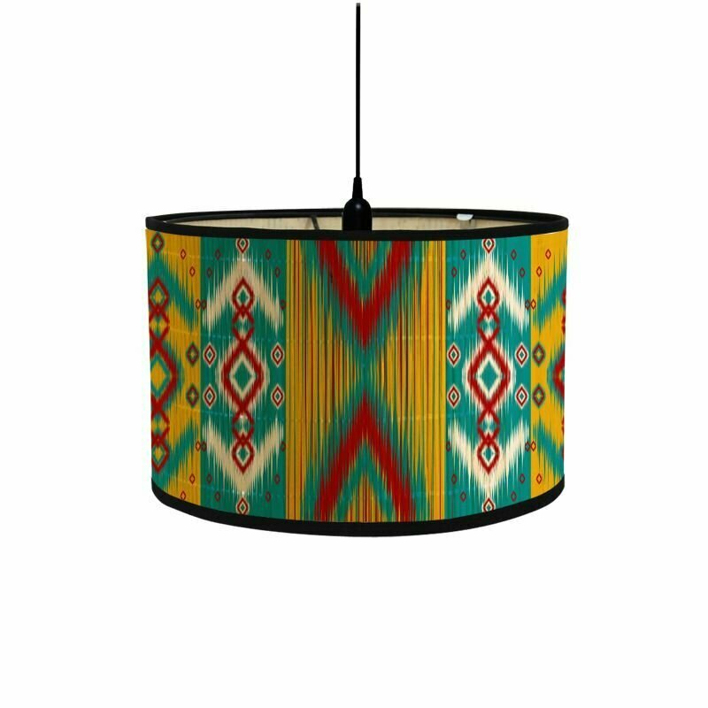 Современный круглый барабанный абажур, для настольных и напольных ламп, с китайским узором, подвесной абажур для гостиной, спальни, кухни, прихожей, 30 см x 20 см