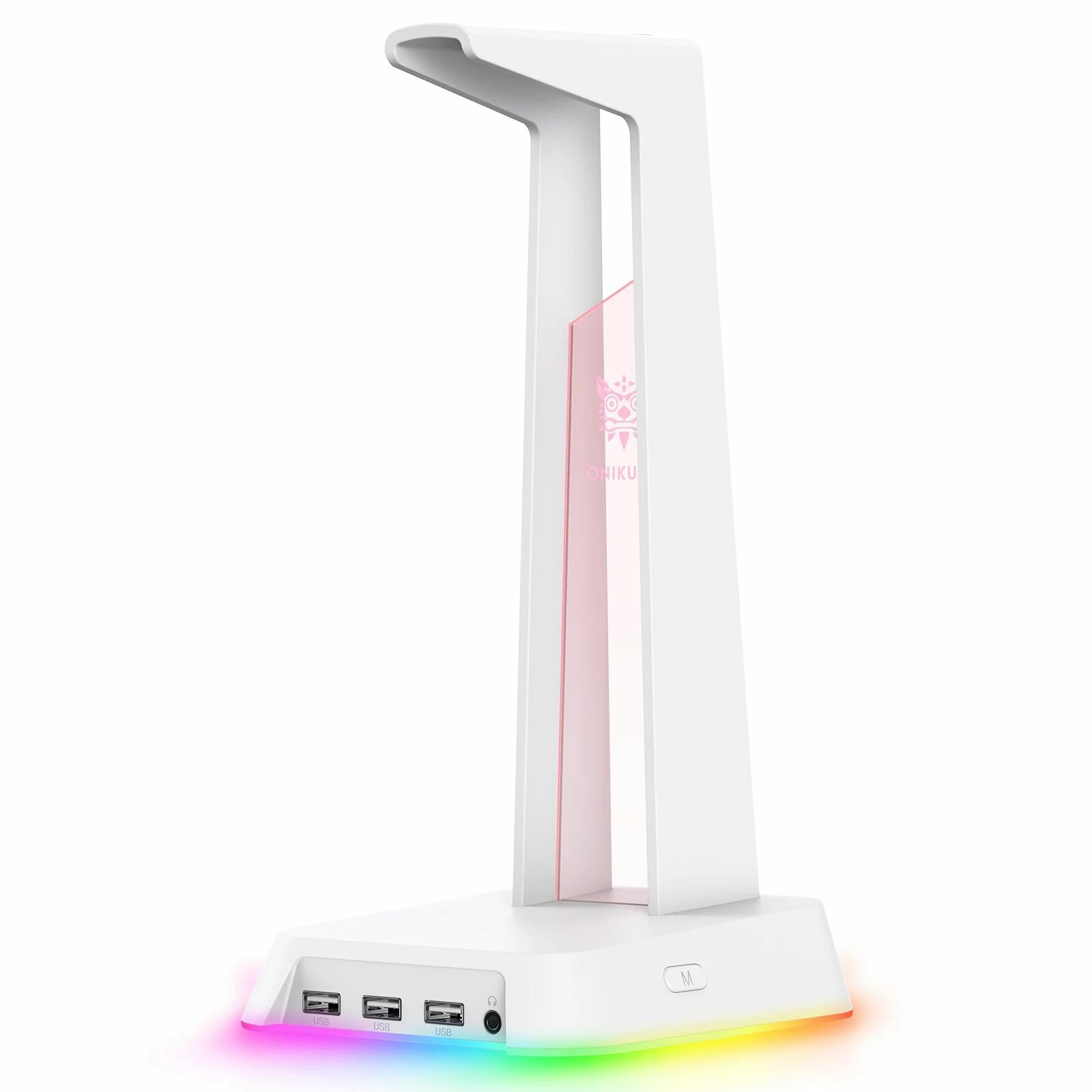 ONIKUMA ST-2 Подставка для наушников с подсветкой RGB Держатель гарнитуры с USB-портами Для геймеров на ПК Игровые наушники