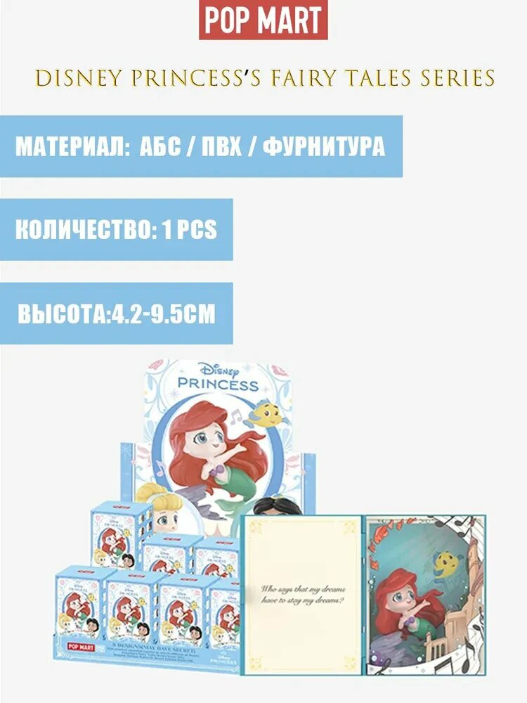 Коллекционная фигурка Слепая коробка POP MART Disney Princess's Fairy Tales Series