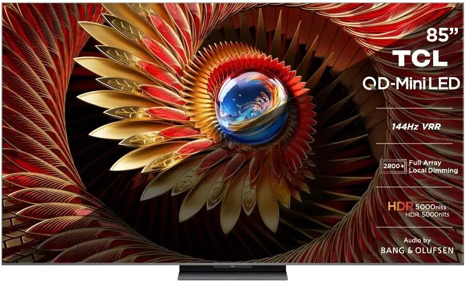 85C8K / 85" Телевизор TCL 85C8K, QLED, 4K Ultra HD, черный, смарт ТВ, Google TV
