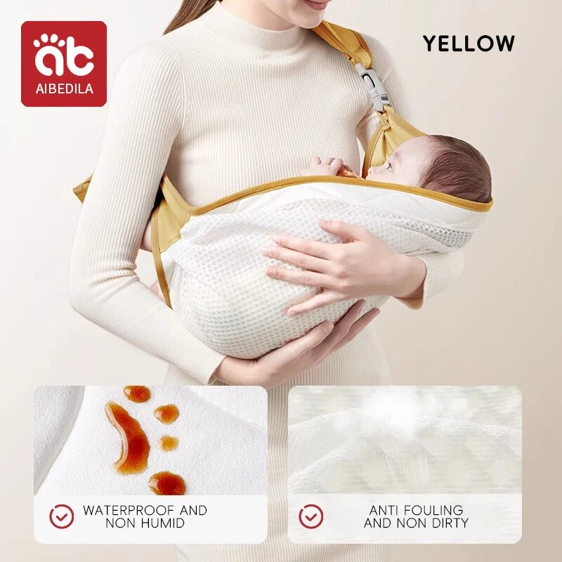 Переноска для детей AIBEDILA Yellow, 0-2 года