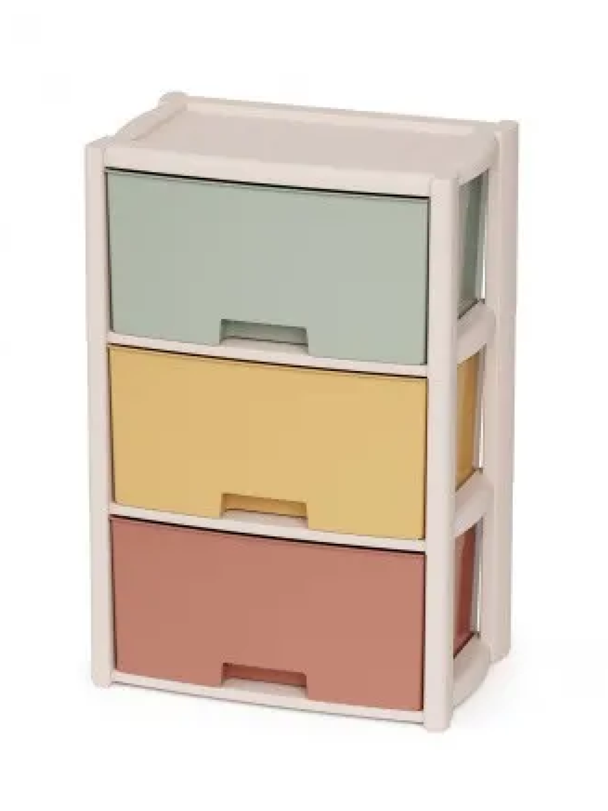 Комод для вещей пластиковый "Колорит", 3 секции