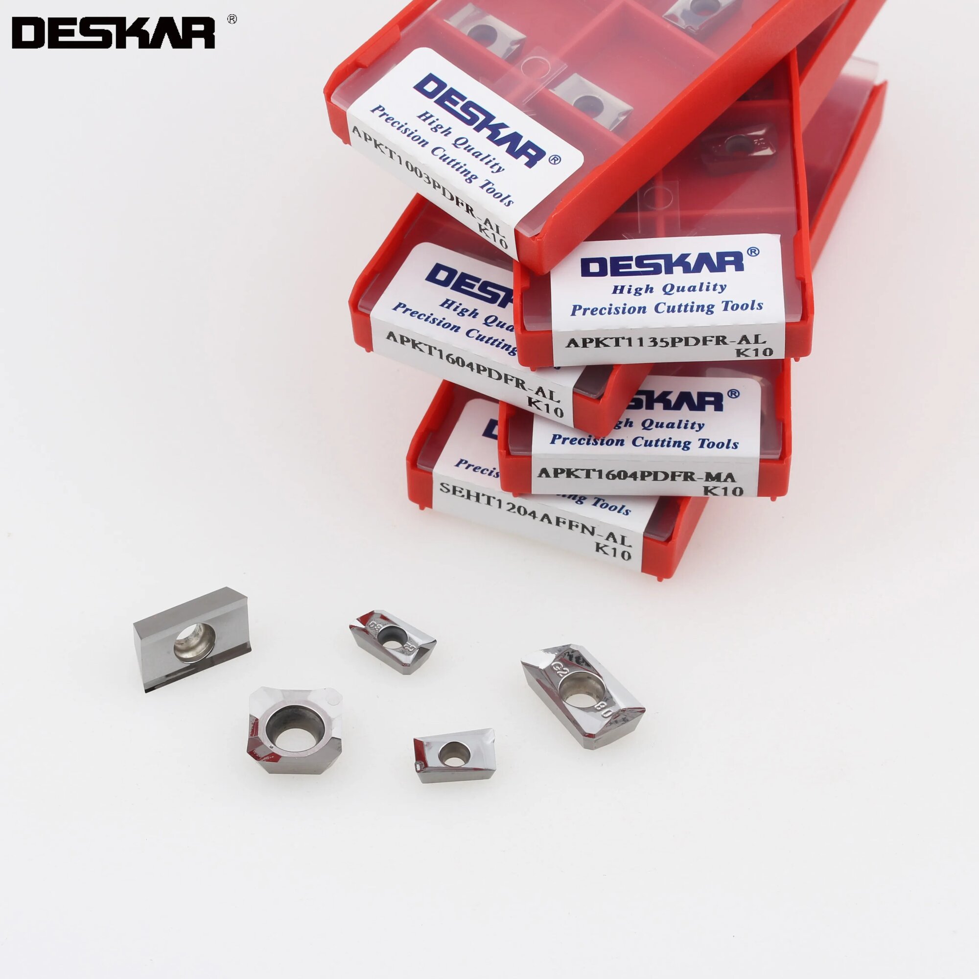 DESKAR APKT1003 APKT1135 APKT1604PDFR-G2 RCGT10T3 RCGT1003MO-AL SEHT1204AFFN-AL K10 Фрезерные токарные инструменты с ЧПУ Токарный станок RCGT1003MO-AL