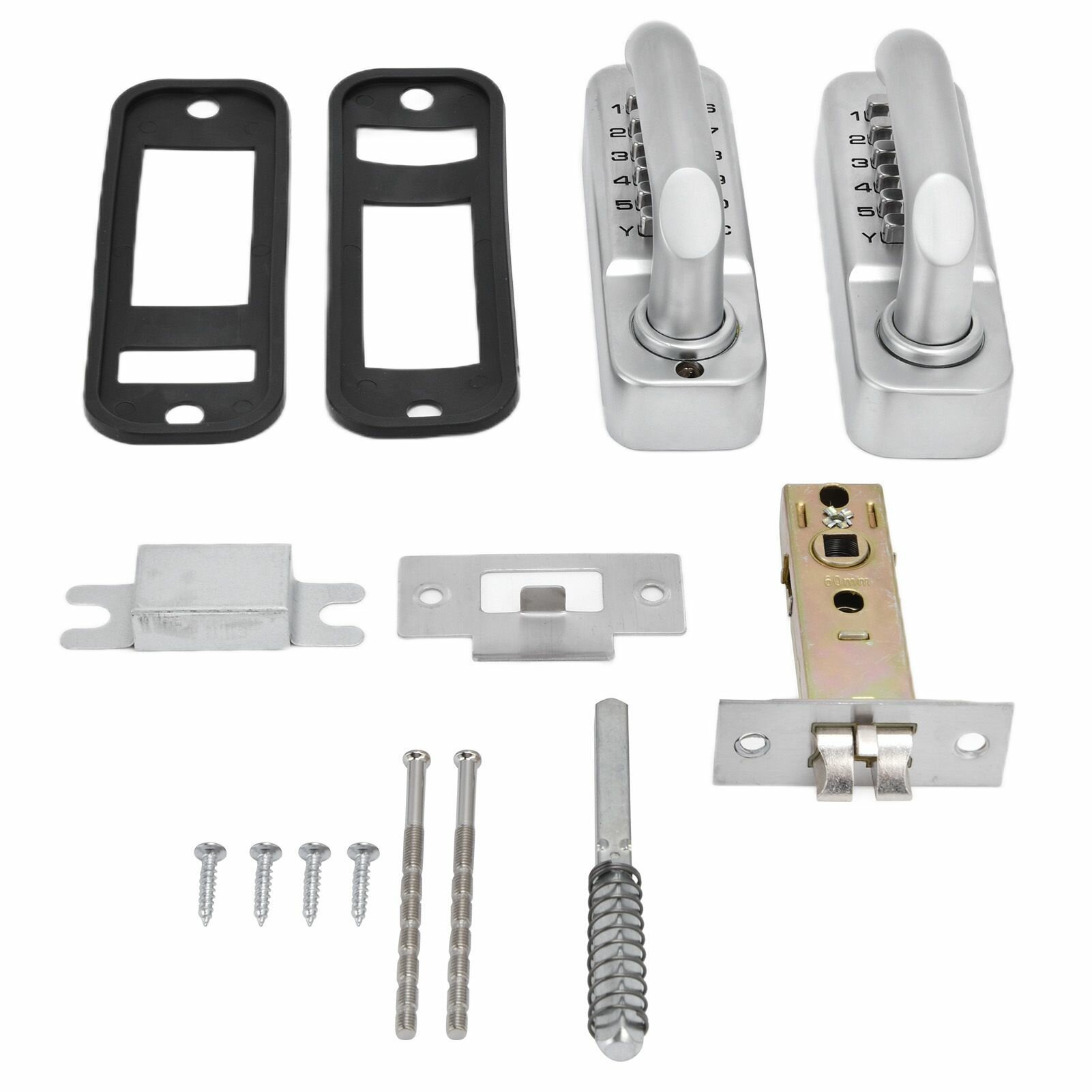 Механический кодовый замок с двусторонней ручкой, замок для забора из кованого железа для ворот дома