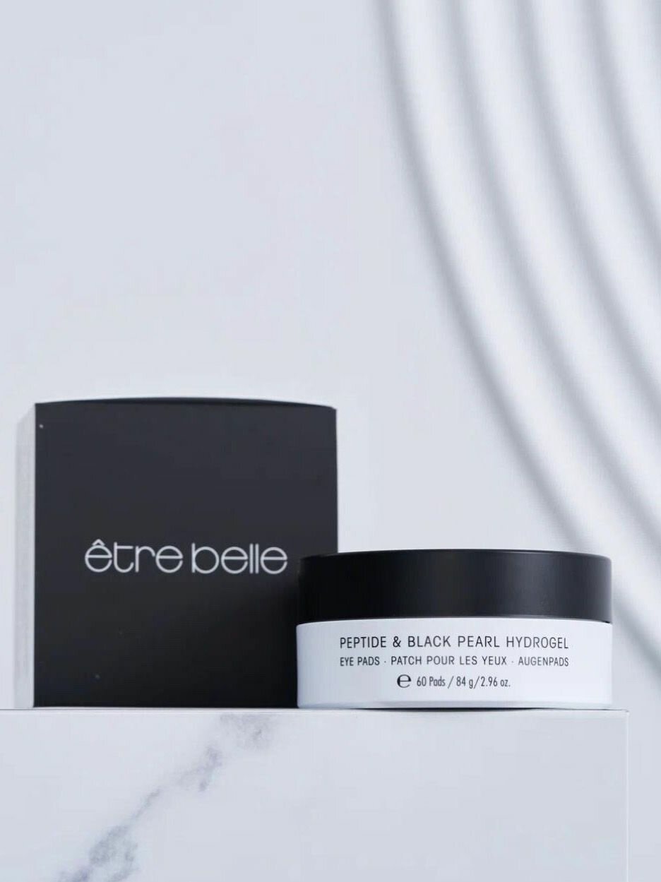 Etre Belle Peptide & Black Pearl Hydrogel Eye Pads Гидрогелевые Патчи под глаза с пептидами и экстрактом черной жемчужины, 60 шт