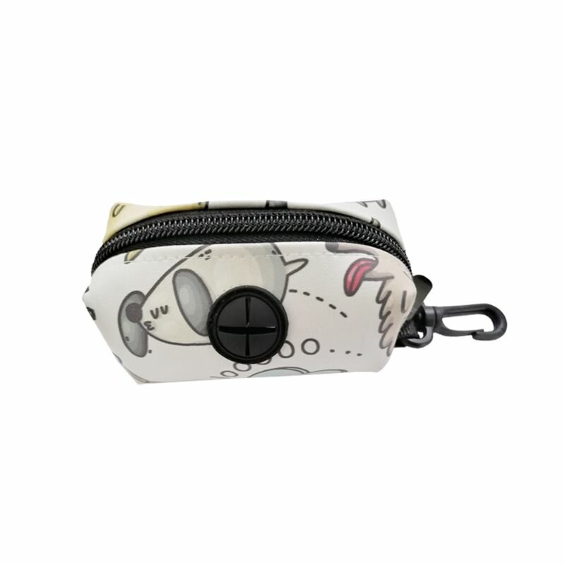 (1шт) Переносной дозатор для хранения мешков для мусора для домашних животных-№ 1 белый