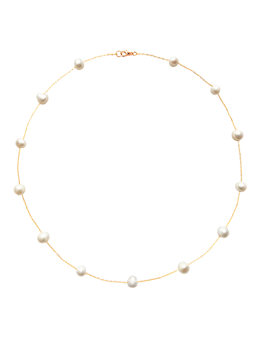 Колье, жемчуг пресноводный культивированный