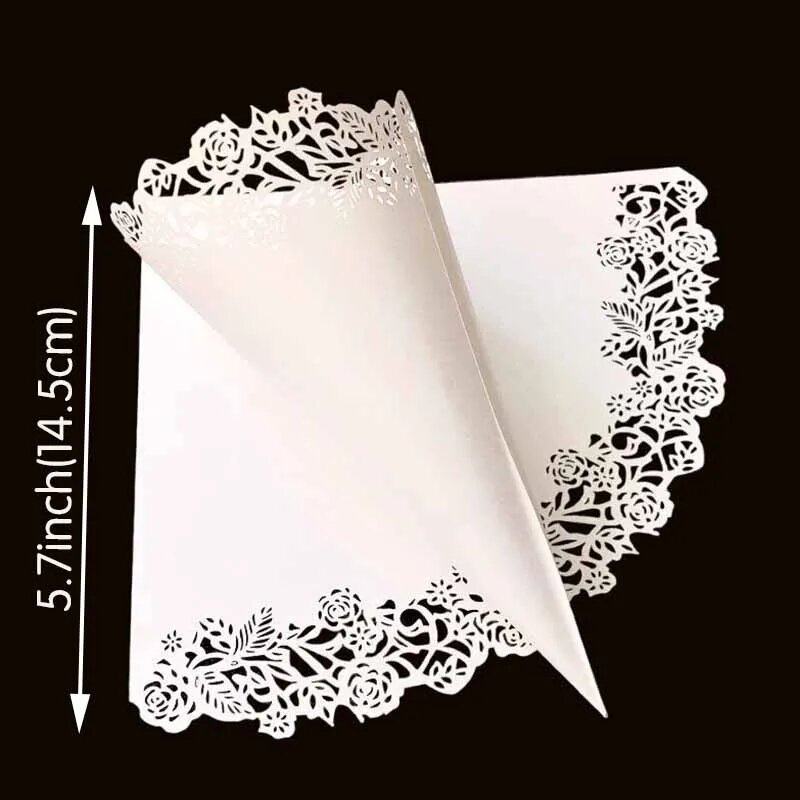 Свадебные конусы WEHRPARTY Белый, white style 15