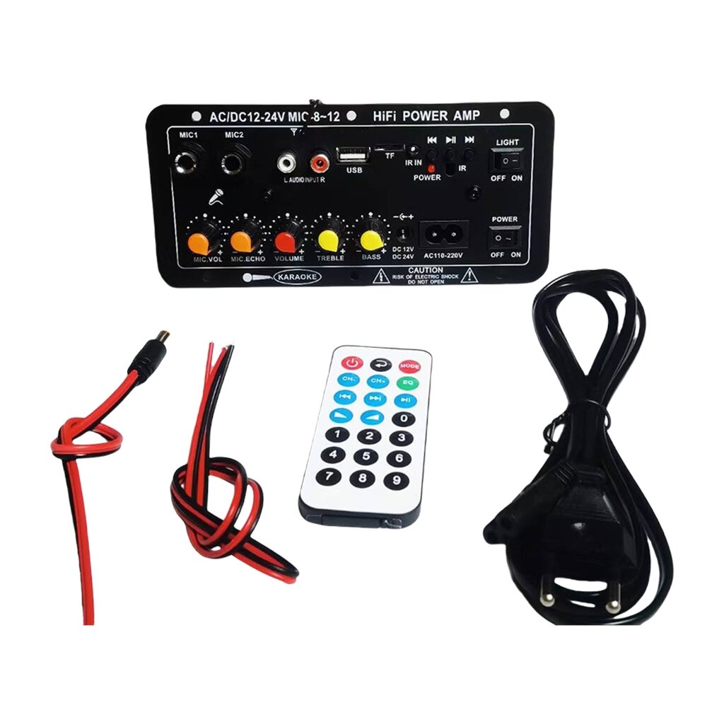 Плата цифрового аудиоусилителя D30 Bluetooth мощностью 30 Вт с сабвуфером европейского стандарта-Черный-стандартный стиль