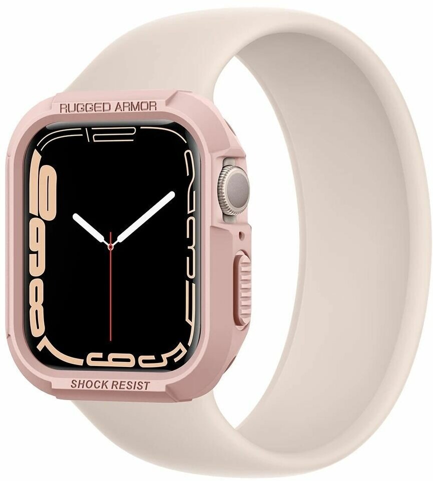 Чехол Rugged Armor Apple Watch 40 mm / 41 mm розовый