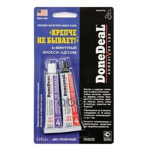 Холодная сварка крепче не бывает прозрачная 2x21,3гр DoneDeal арт. dd6538