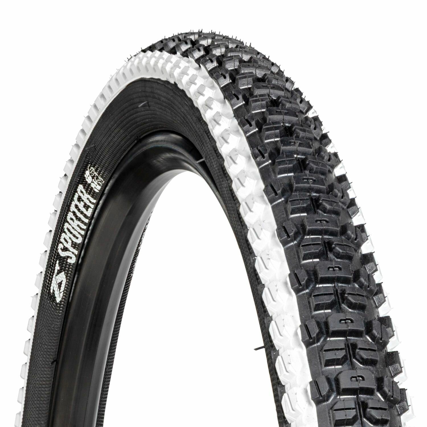 Покрышка Z-Axis "Sporter", для велосипеда, черная с белым, 26x2.0"